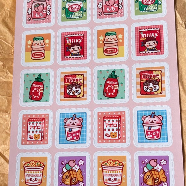 A5,A6 Cozy Bakery Memopad With a Cardboard Backing / Cute, Kawaii ...