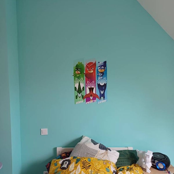 Power Heros Wall Sticker Pack, PJ Masks Wall Sticker, PJ Masks Wall ...