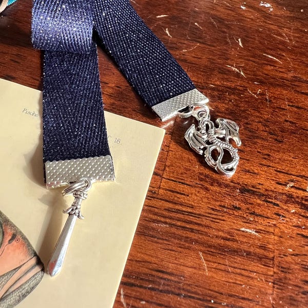 Twilight Inspired Dark Green Ribbon Bookmark, Team Jacob Bookmark ...