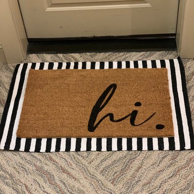 Hi Door Mat - Etsy