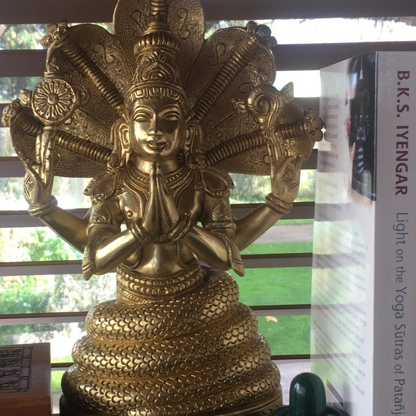 Patanjali Statue 12inches Option, Brass Patanjali Statue, Yoga Statue ...