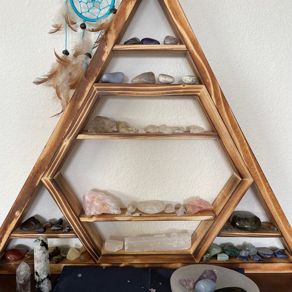 Hexagon/triangle Display Shelf - Etsy