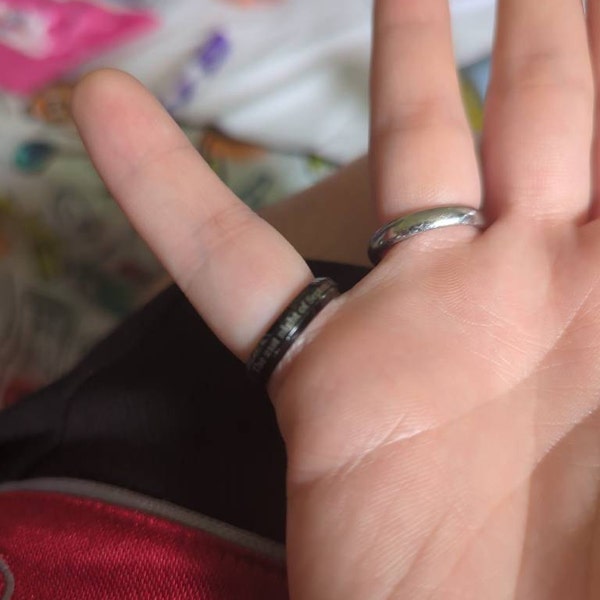 Personalized Matching Rings for Couple - Unique Valentine's Day Gifts ...