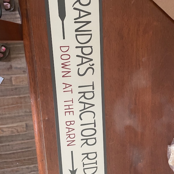 Tractor Rides Sign, Papa Gift, Papa Sign, Tractor Ride Sign, Barn ...