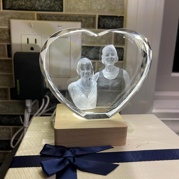 Personalized 3D Crystal Photo | Custom Engraved Picture & Glass Laser ...