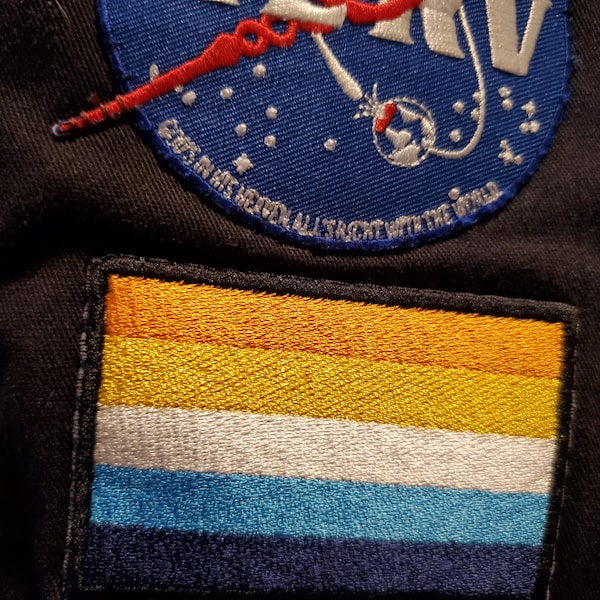 Queer Pride Flag Embroidered Patch. Iron On, Velcro or Sew on Options ...