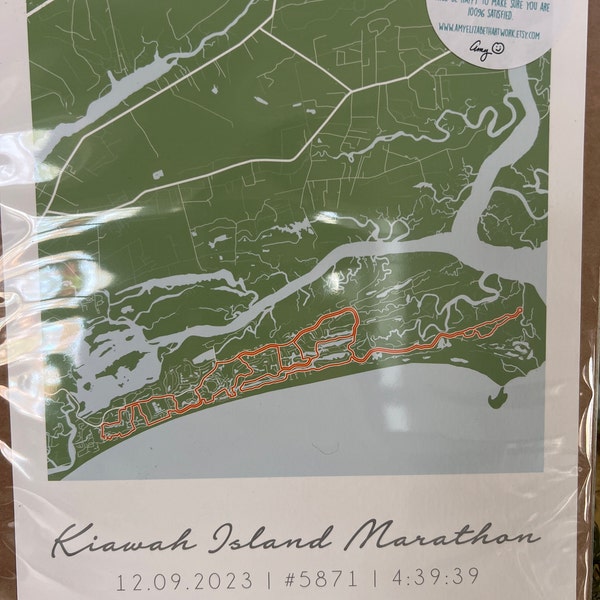 Personalized Marathon Map, Running Gifts for Men, Runner Gifts for ...