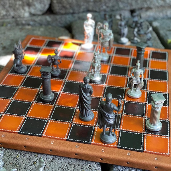 Chess Set: Leather Design Leather Chess Pieces Leather DIY Pdf Download ...