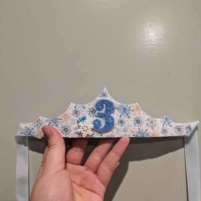 Birthday Crown Cake Smash Crown Glitter Crown Age Crown - Etsy