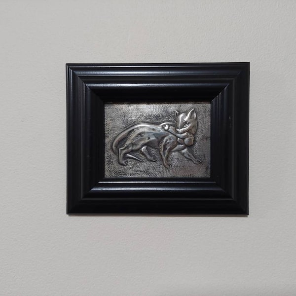 Skull Cicada : Hand Embossed Anatomical Repoussé Metal Wall Art - Etsy