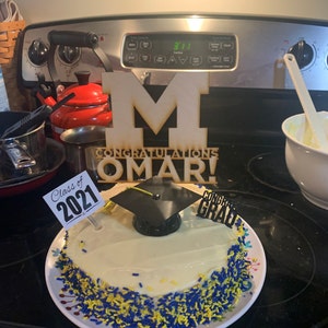 Personalized College Cake Topper Graduation Gift University | Etsy