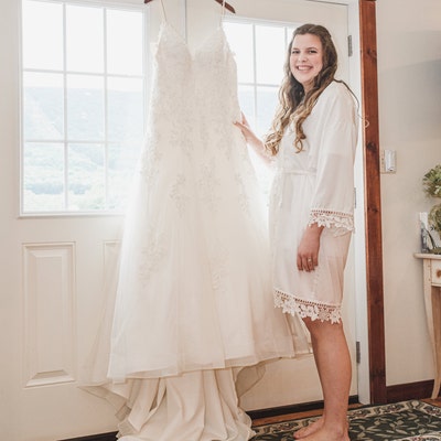 Personalized Bridal Robes Silky Soft Satin Robes Bridesmaid Gift Bridal ...