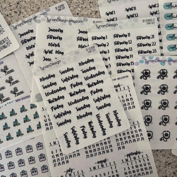 Appointment With Time Sticker for Planners and Journals. Clear or White ...