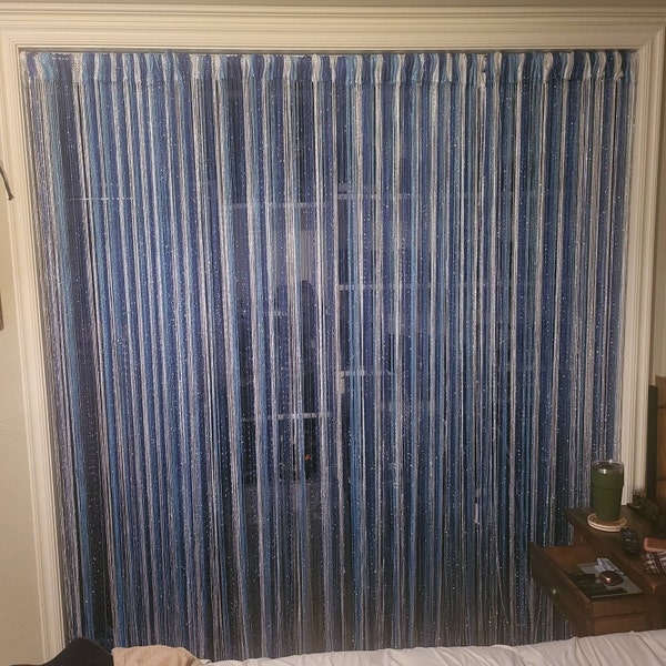 Window Curtain, Thread Curtain, Room Divider, Sheer Curtains, Door ...