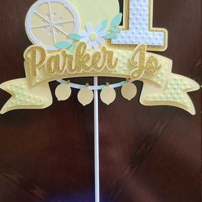 Lemon Cake Topper, Lemonade Cake Topper, Lemon Smash Cake Topper, Lemon ...