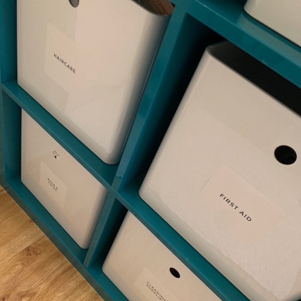 Modern Home Organization Labels • for Bath, Linen Closet, Storage, and ...