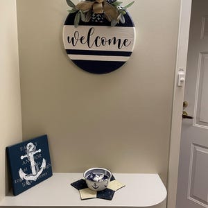 Turtle Welcome Sign Door Hanger Wood Sign Welcome Front Door Decor ...