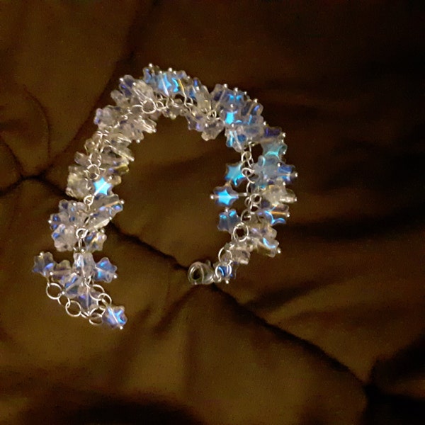 Star Cha Cha Bracelet, Nebula Color Mix, Half Mirrored Glass Beaded ...