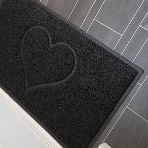 HEART Embossed Door Mat Entrance Welcome Floor Mat - Etsy