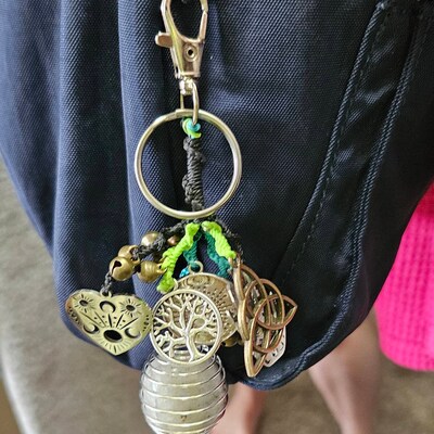 Witch Bells Keychain Keychain for Protection From Spirits Crystals for ...