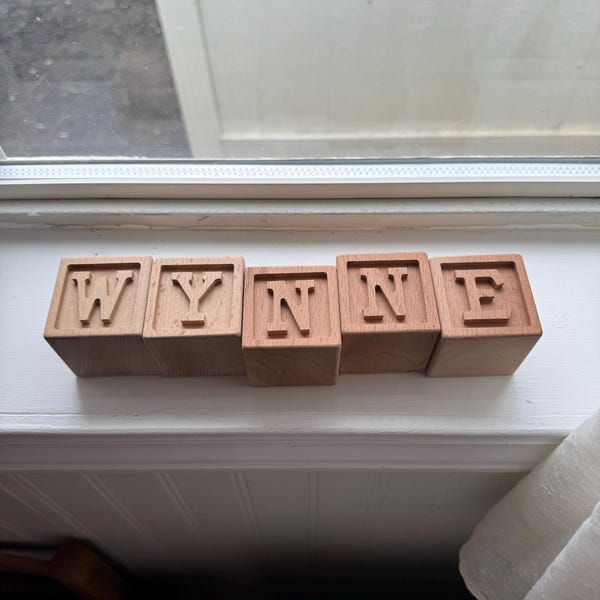 Personalized Baby Blocks, Alphabet Set for Kids, Baby Name Sign ...
