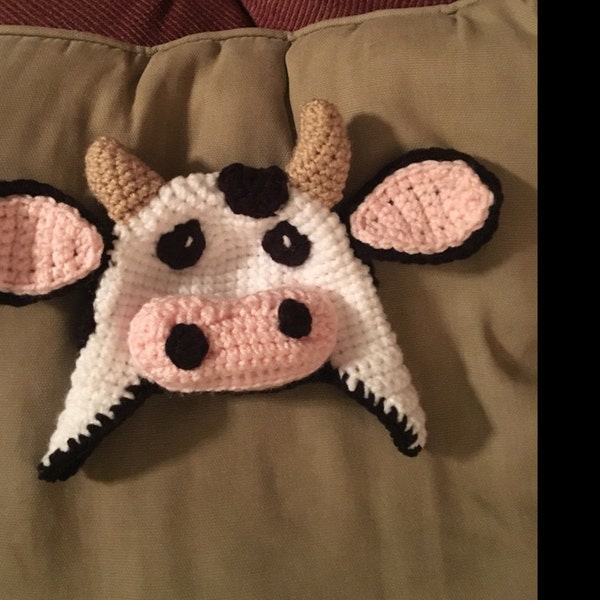 Cow/bull Hat Pdf PATTERN, Size Newborn to Adult, Farm Animal Hat to ...