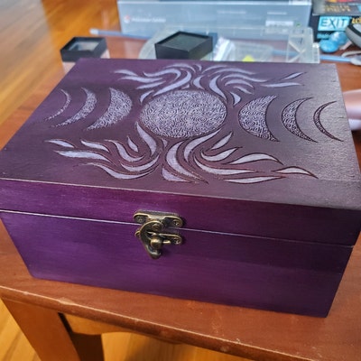 Wooden Gothic Spider Сocoon Box Spider Web Box Custom Tarot Box Vintage ...