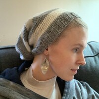 1T 2T Boys Slouch Beanie Hat,charcoal,green and Grey Crochet Hat - Etsy ...