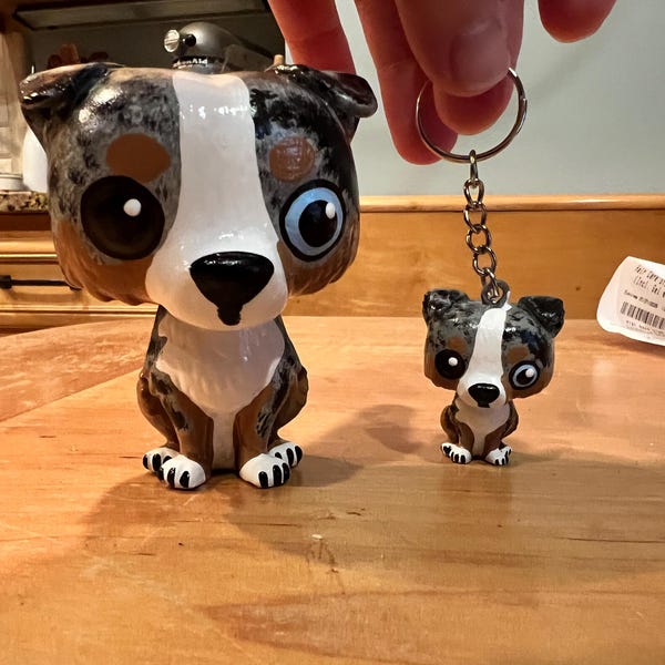 Custom Australian Cattle Dog Figurine, Heeler Art, Queensland Heeler ...