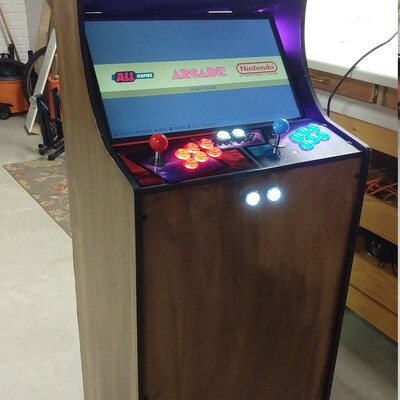 LVL23C 54 Tall 2 Player Cabaret Arcade Cabinet Kit W/ Marquee Holder ...