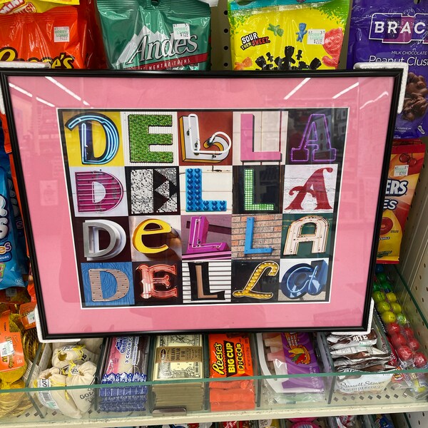 Personalized Poster Featuring PHOEBE in Photos of Alphabet Letters From ...