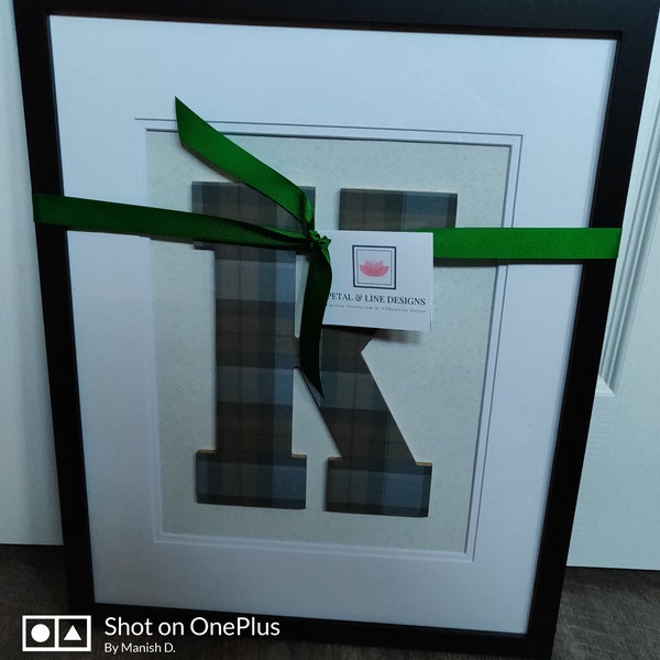 Framed Bunny With Two Initials 3-piece Set, Baby Girl Nursery Wall Art ...