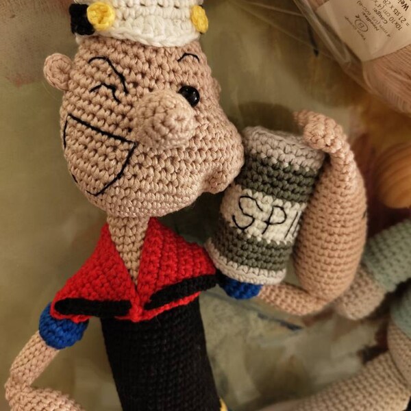 PDF Crochet Pattern Popeye Amigurumi English German Spanish - Etsy ...