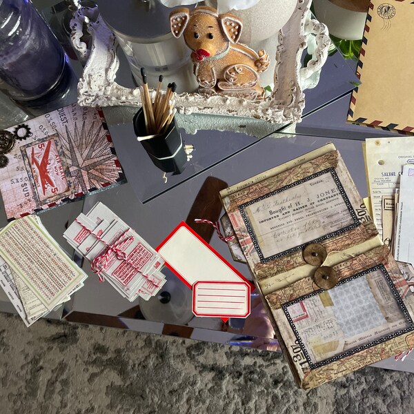 Altered Book Ephemera Holder, Junk Journal Storage, Fauxlodex, Guest ...