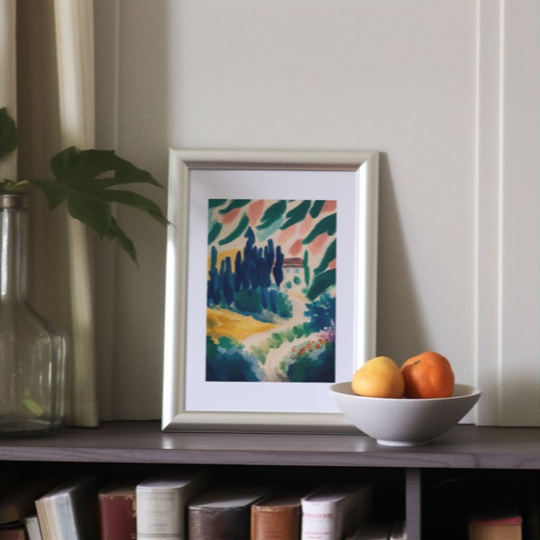 Abstract Woman Reading Book Wall Art Modern Abstract Art Modern Simple ...