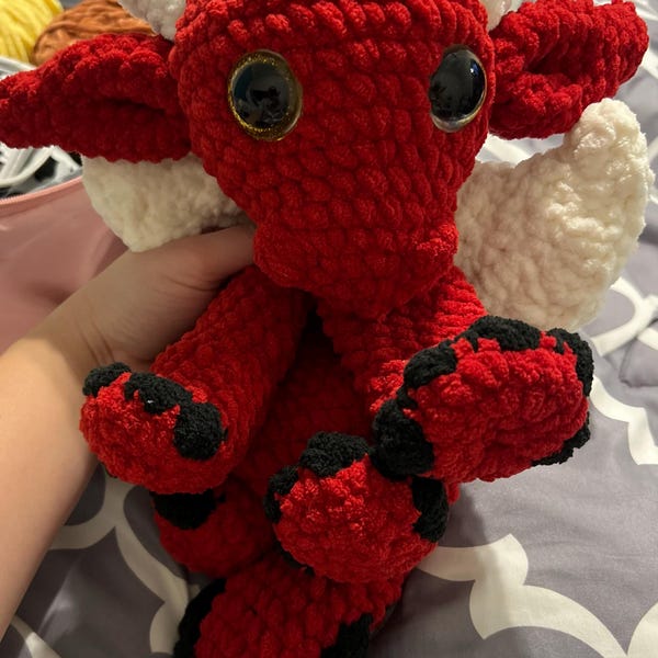 Cato the Dragon Snuggler/lovey Amigurumi Crochet Pattern - Etsy