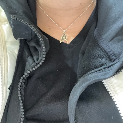 Command Necklace Jewelry 925 Sterling Silver Geek Men Space Trekkie ...