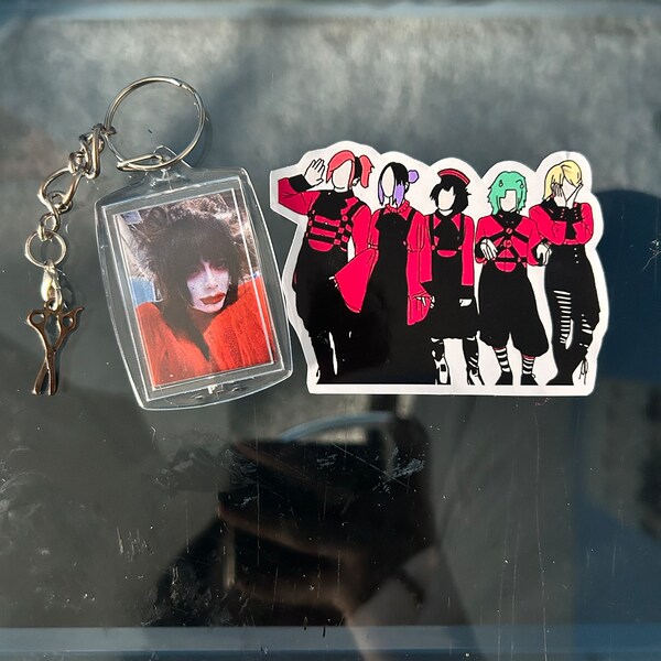 JILUKA Visual Kei, V-kei, J-rock Band Glossy and Waterproof Sticker Set of 5 - Etsy