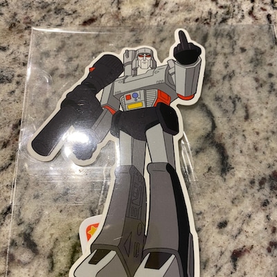 Transformers Megatron Middle Finger Vinyl Decal - Etsy