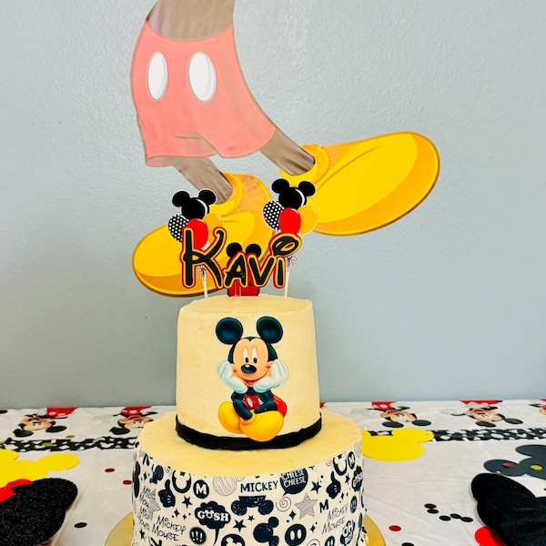 Mickey Cake Topper - Etsy