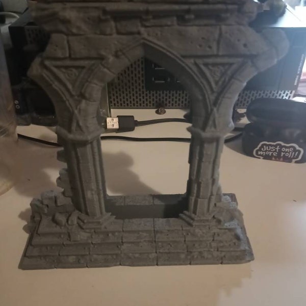 The Ruined Archway Phone Portal (with A Cutout for a Charging Cable ...