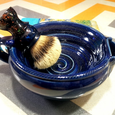 Mega 3 Shaving Scuttle Bowl Blue by Steve Woodhead - Etsy