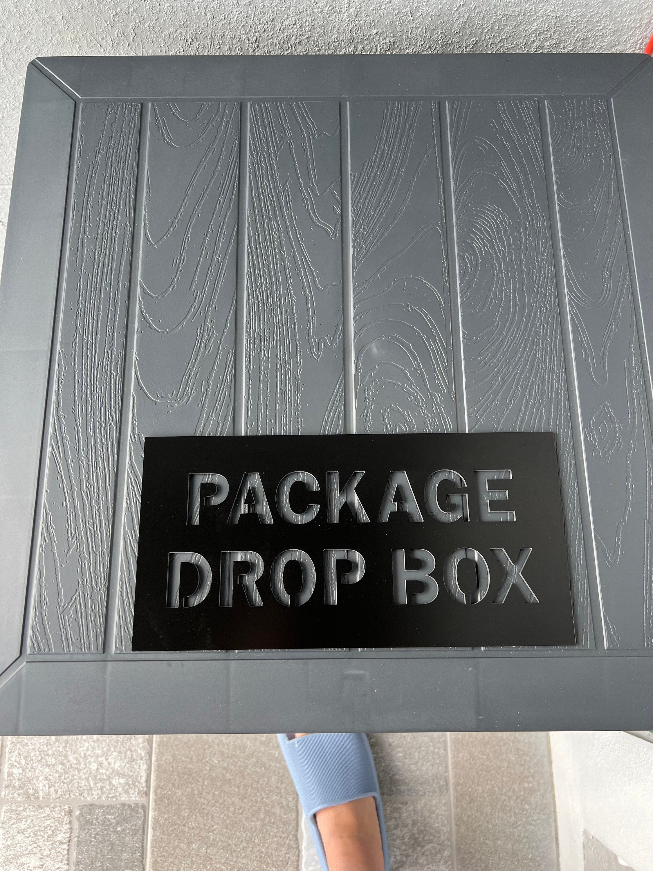 Package drop box sign. Please leave packages in the box sign. Sign for ...