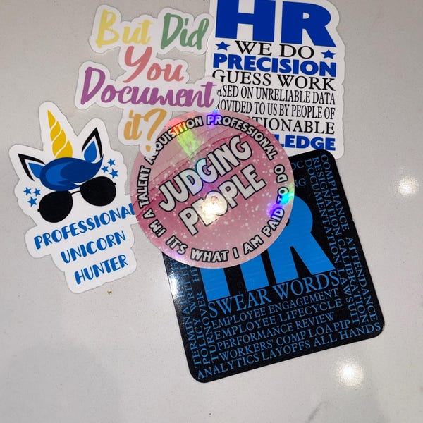 Work Bestie Sticker | Heart Hands Sticker | Workplace Sticker | Gift ...