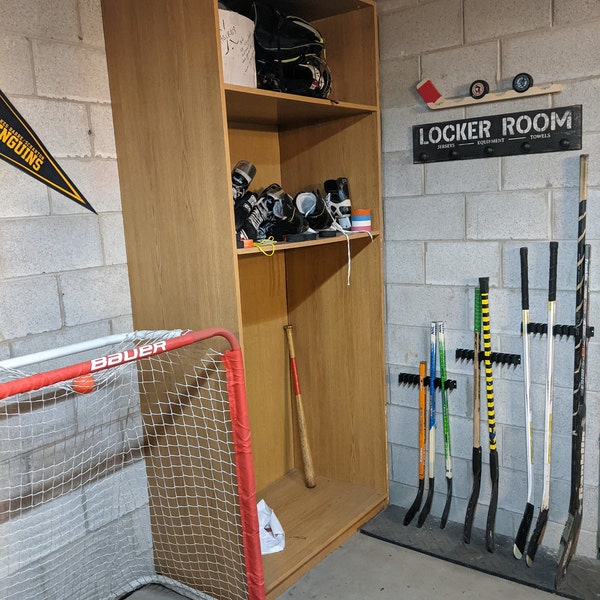 Wall-mountable Hockey Stick Rack for 10 Sticks - Etsy