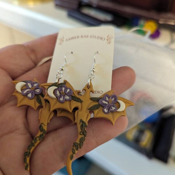 Goth Daisy Earrings, Dark Cottagecore Earrings, Trendy Whimsigoth ...