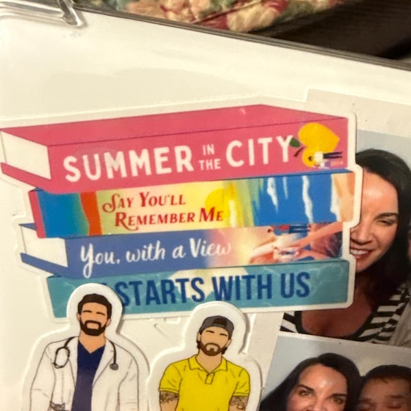 Custom Book Stack Sticker, Favorite Books, Book Stacks Sticker ...