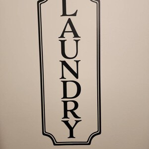Laundry Vinyl Decal, Laundry Room Decal, Glass Door Decal, Vinyl ...