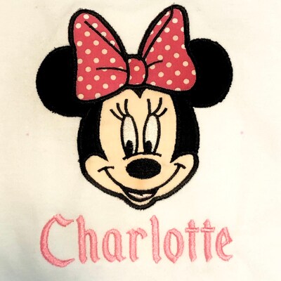 Minnie Mouse Applique Design Minnie Applique Design Minnie Face ...