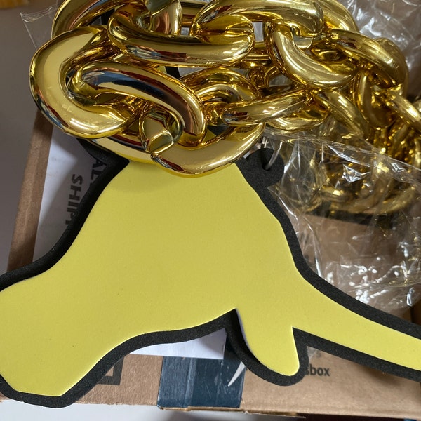 Bulldog Gold High School Mascot 3D Big Fan Chain - Etsy